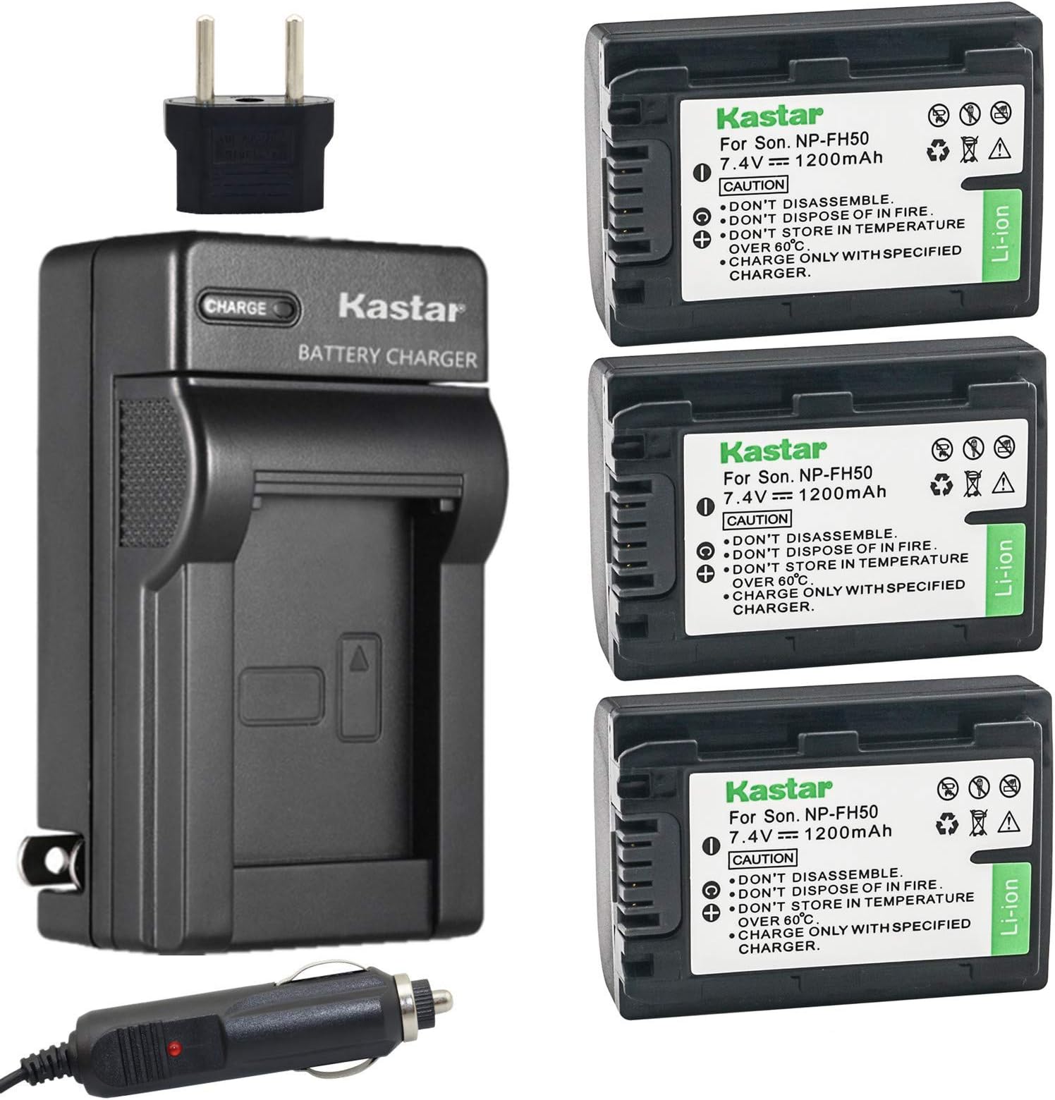 Amazon.com: Kastar Battery (2-Pack) for Sony NP-FH50, NP-FH40, NP-FH30 ...