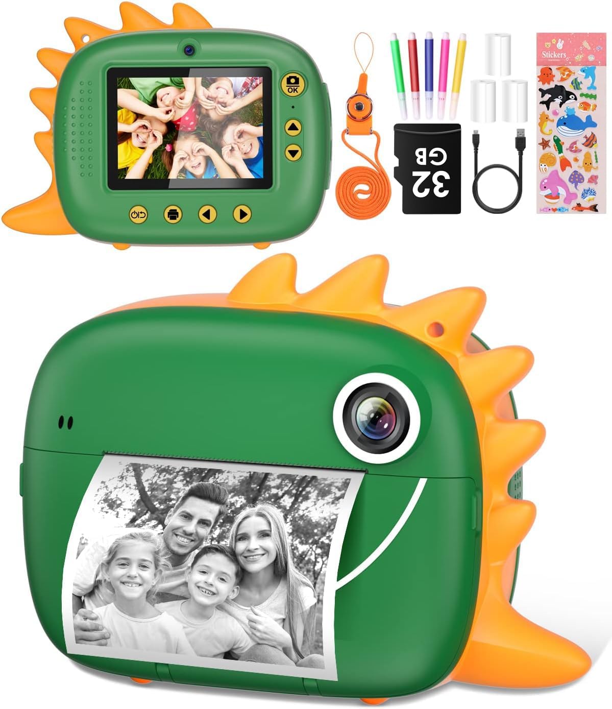 Amazon.com : CAMCLID Kids Camera Instant Print, 1080P HD Kids Digital ...