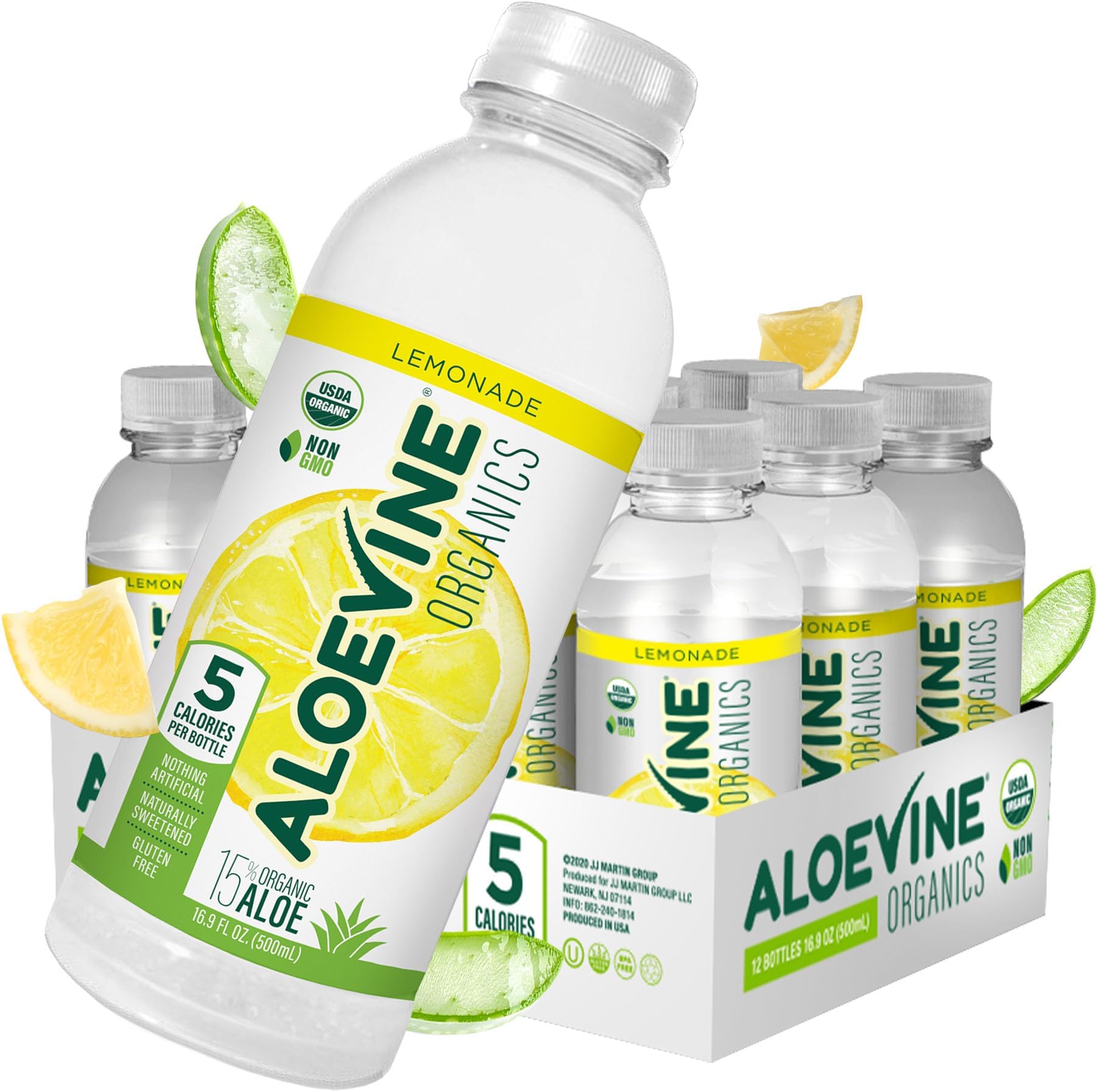 Amazon.com : OKF Aloe Vera Drink in 16.9 Ounce Bottles Healthy Edition ...