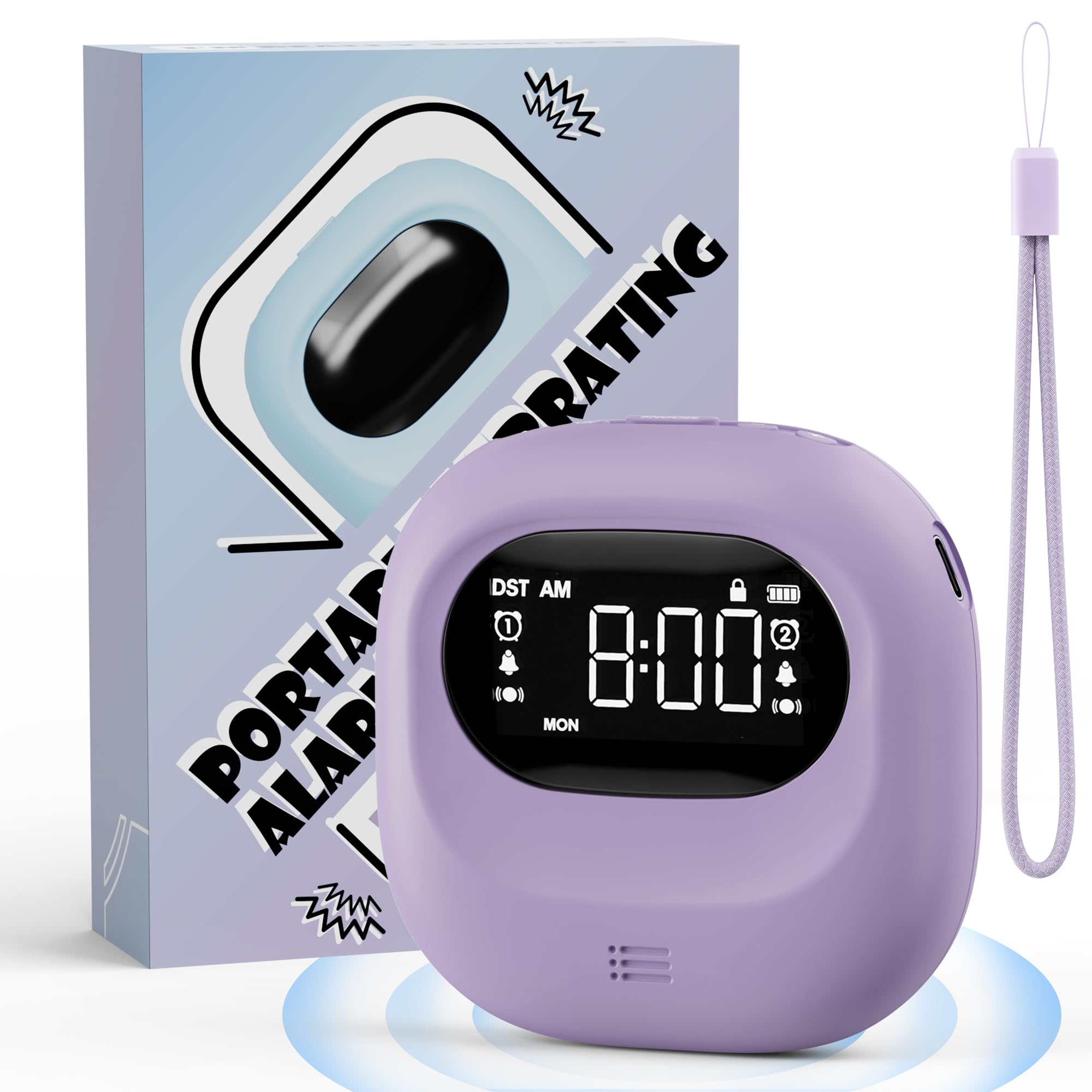 Amazon.com: Roxicosly Vibrating Alarm Clock for Heavy Sleepers, Super ...