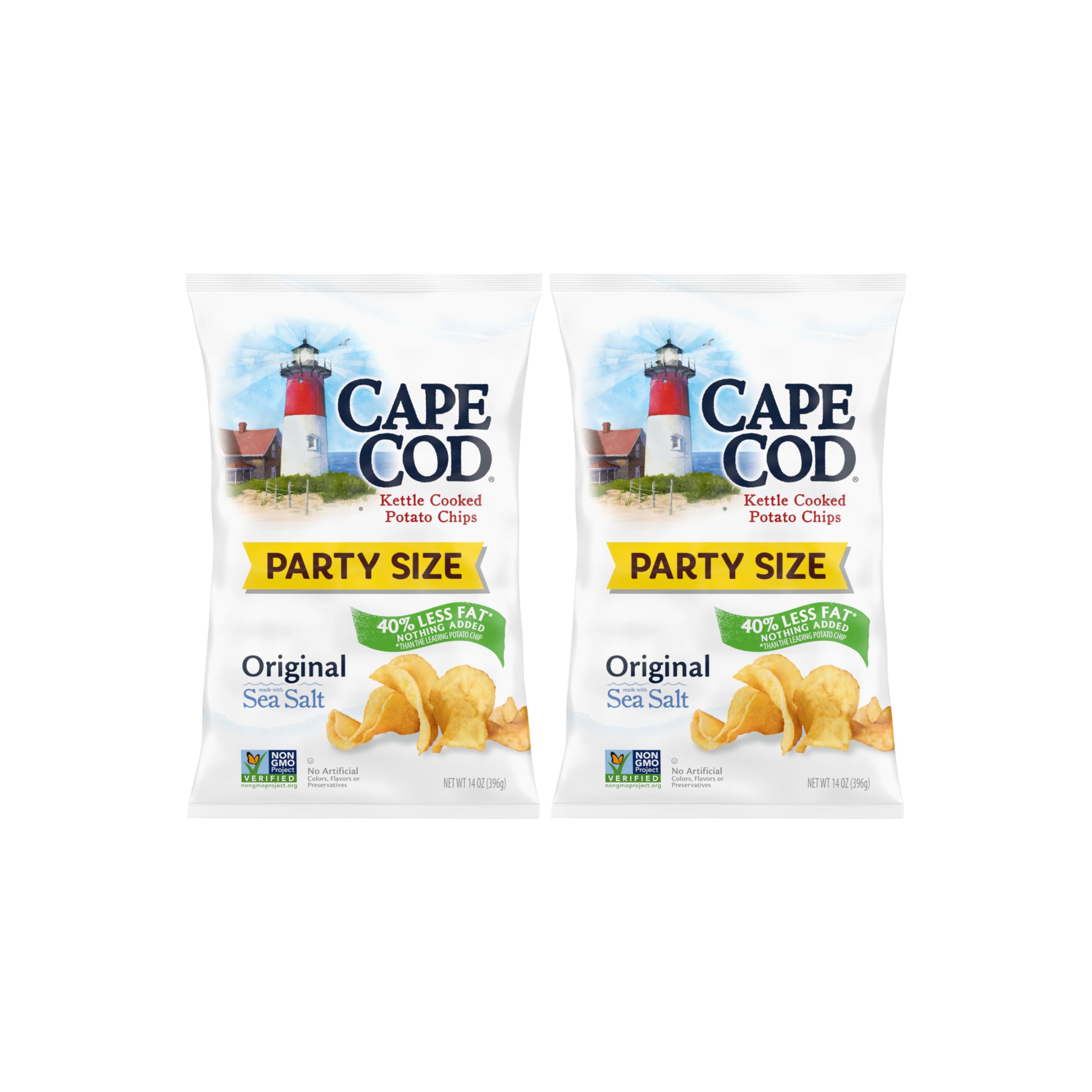 Snapklik.com : Cape Cod Potato Chips, Less Fat Original Kettle Chips, 14 Oz