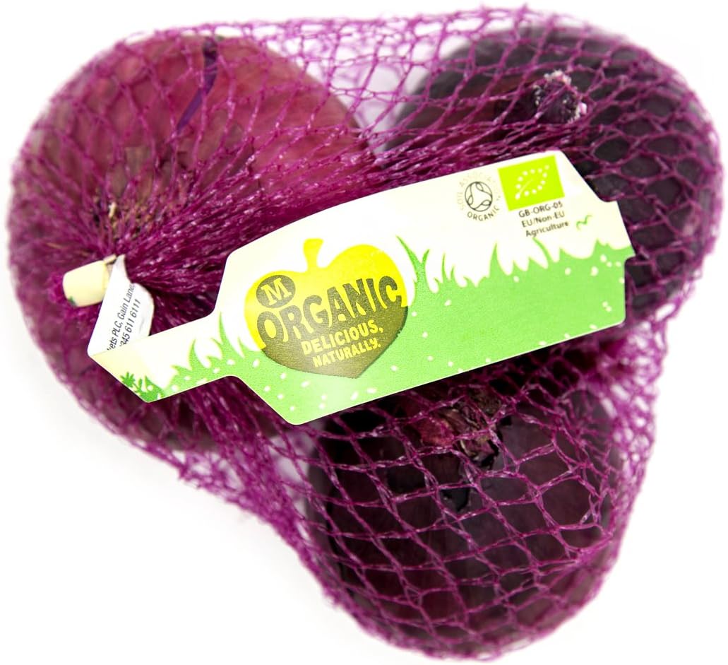 Morrisons Organic Red Onions, 500g : Amazon.co.uk: Grocery