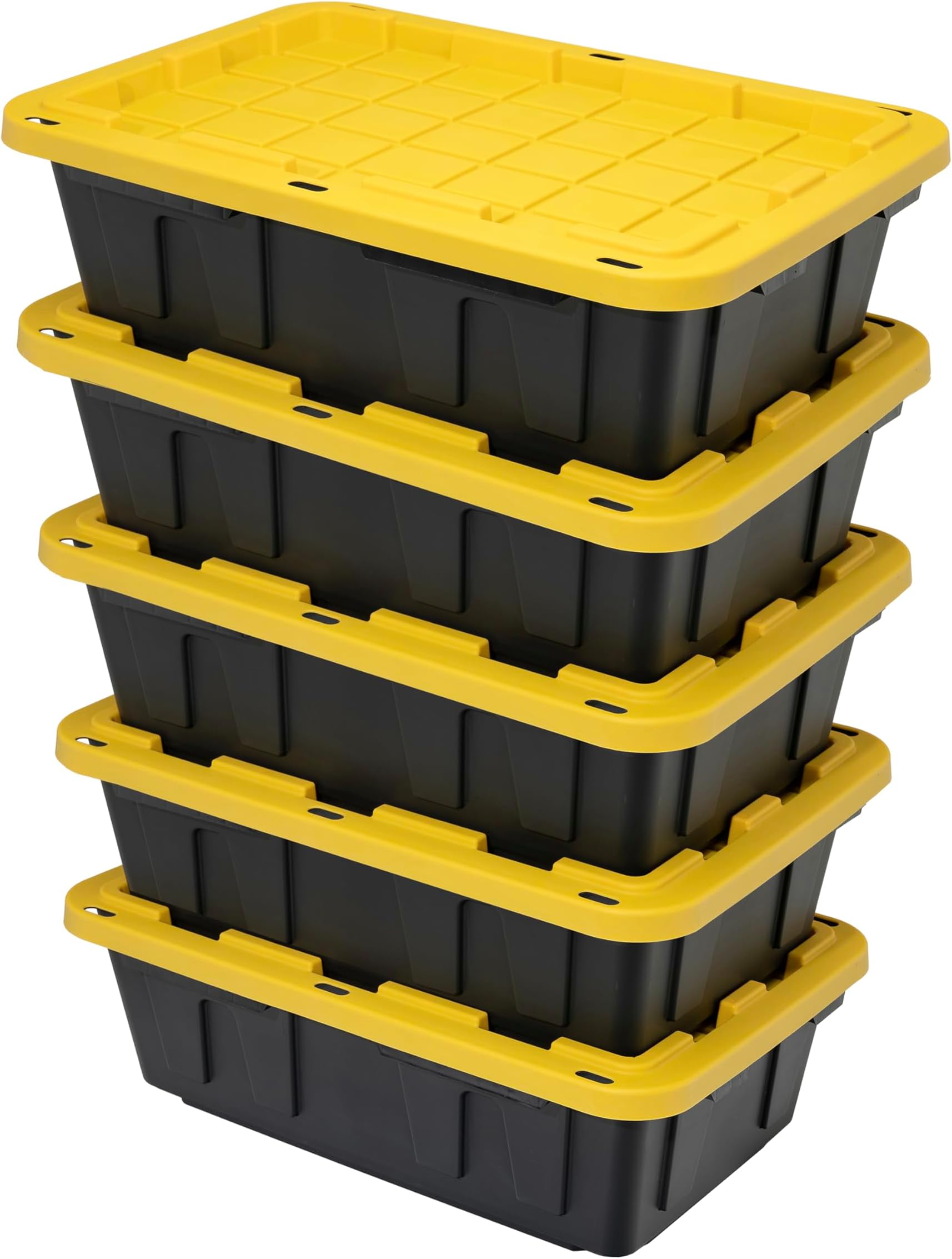 Amazon.com: CX BLACK & YELLOW®, XTRA TALL 27-Gallon Heavy Duty Tough ...