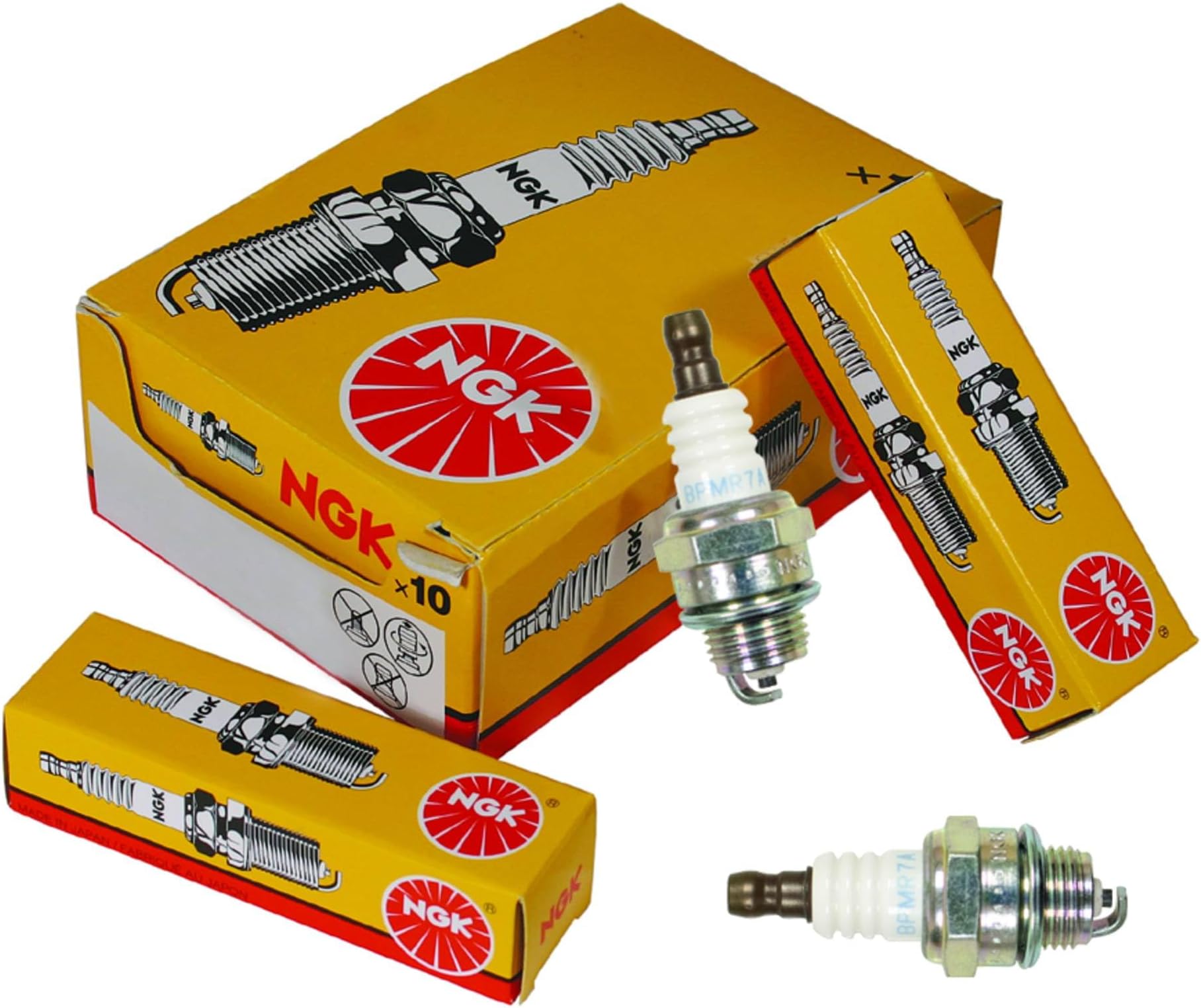 Amazon.com: NGK 6703 Solid Standard Spark Plug BPMR7A - 10-Pack : Automotive