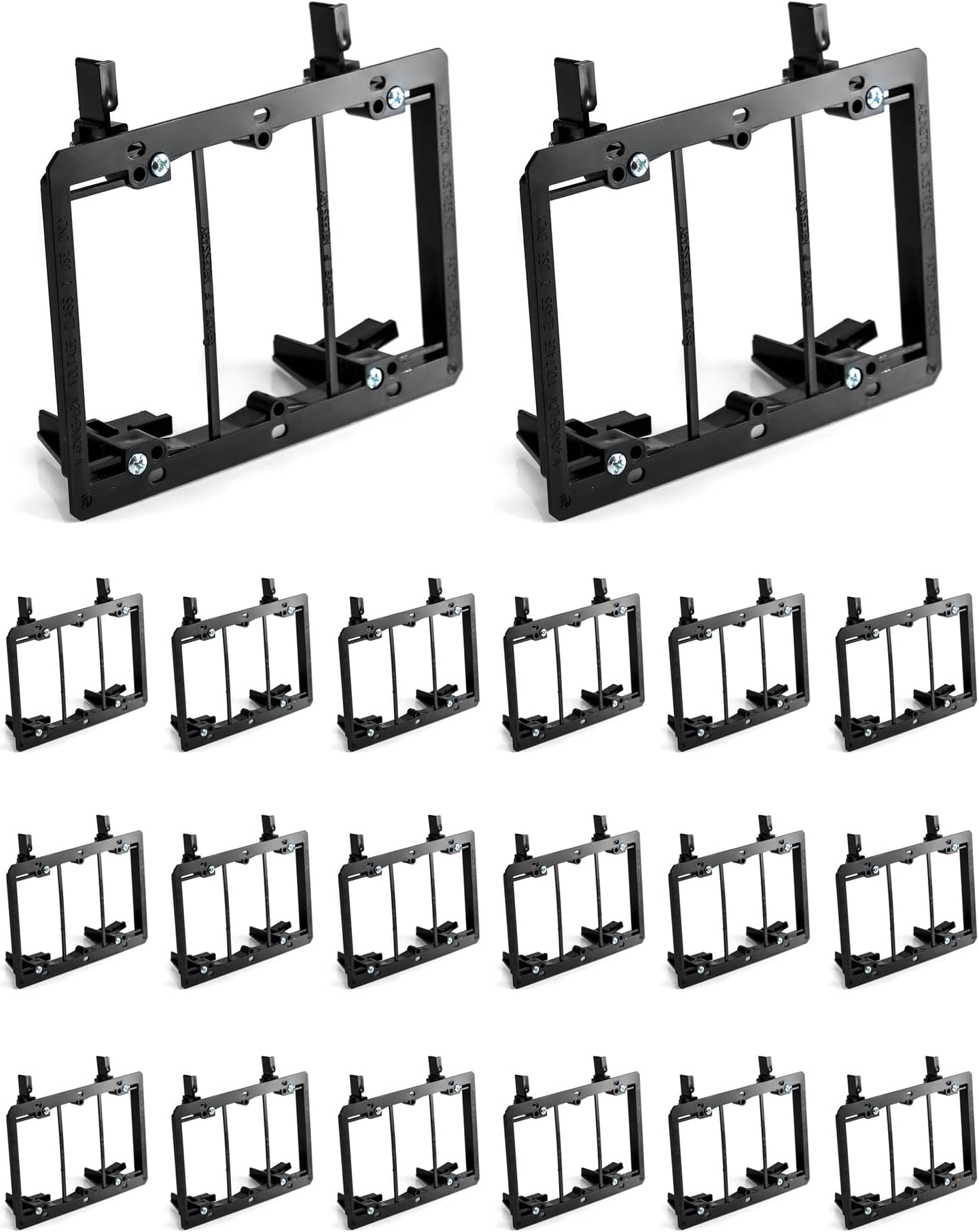 QWORK Low Voltage Mounting Bracket, 20 Pack 3 Gang Triple Gang Drywall ...