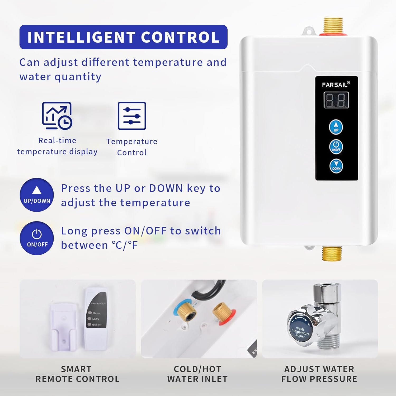 Tankless Water Heater Electric,110v 3000w Instant Kosovo | Ubuy