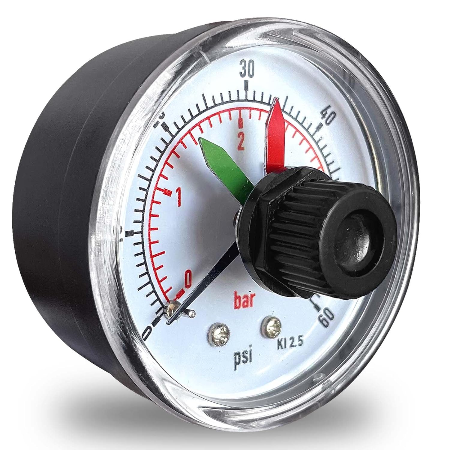 Amazon.com: ECX2712B1 Boxed Pressure Gauge with Dial Replacement for ...