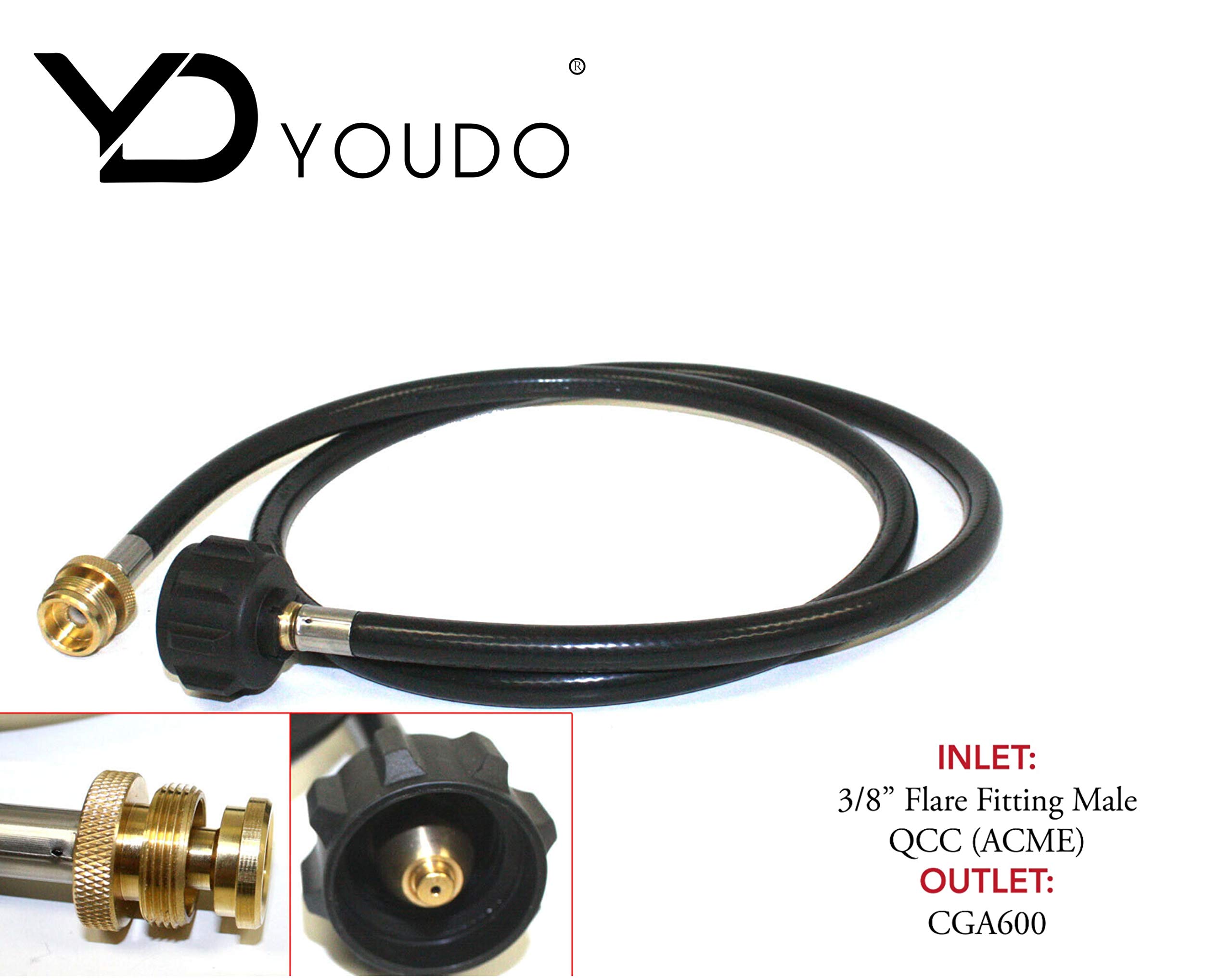 YOUDO Propane Torch Kit, Brass Large Pencil Flame Gas Welding Torch ...