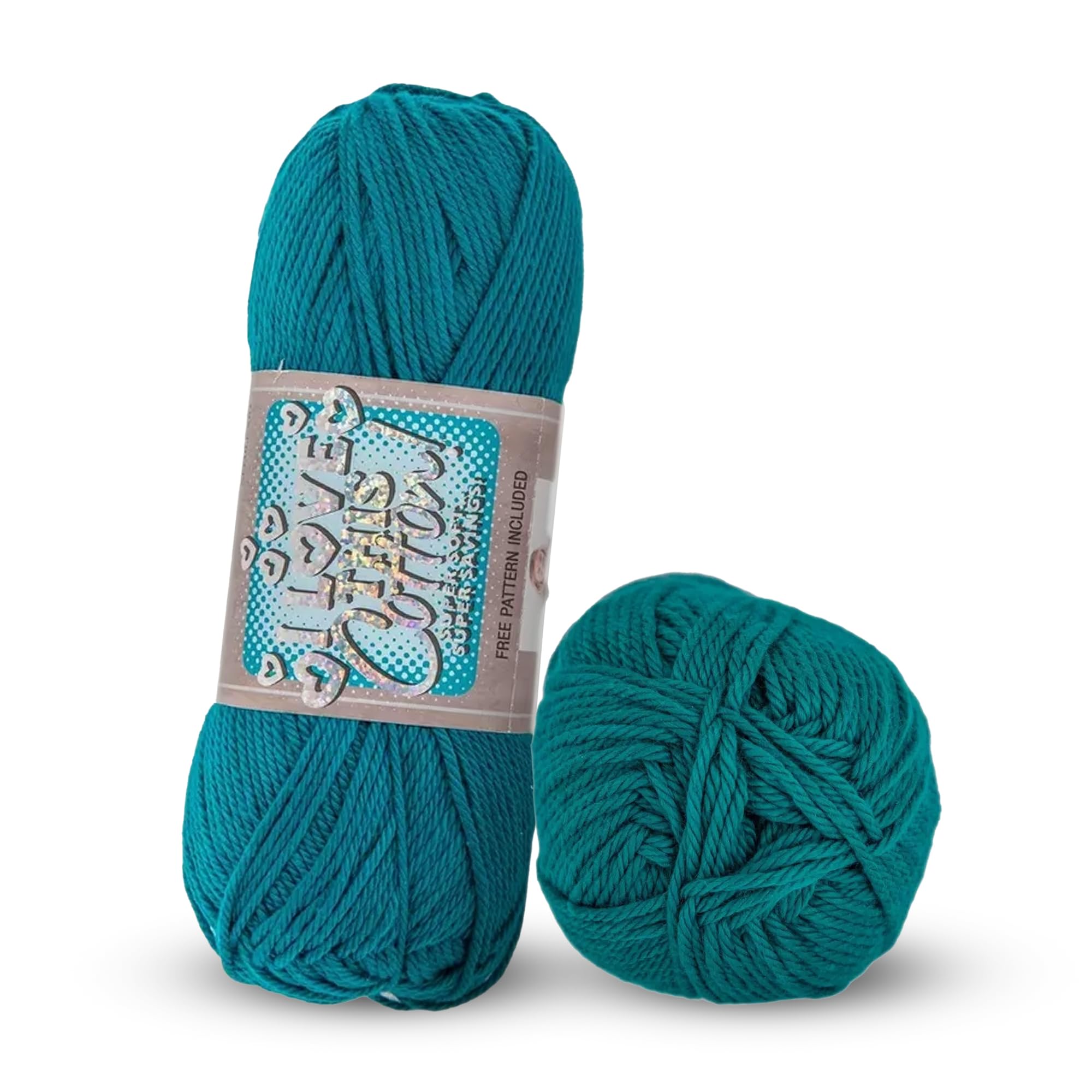 Amazon.com: I Love This Cotton Medium Yarn for Crocheting & Knitting ...