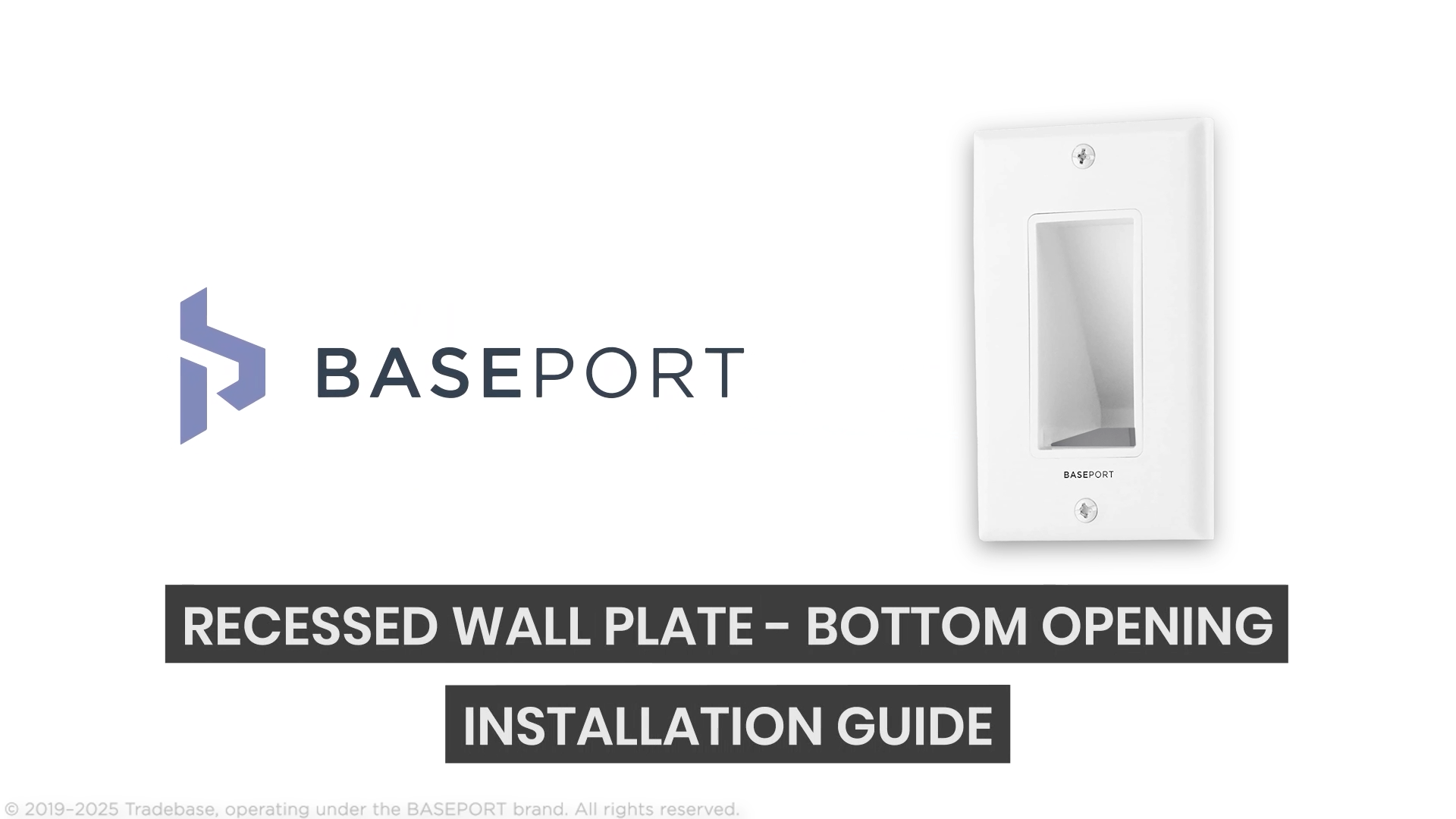 Watch Recessed Wall Plate Installation Guide ﹙Bottom Opening﹚ on Amazon ...