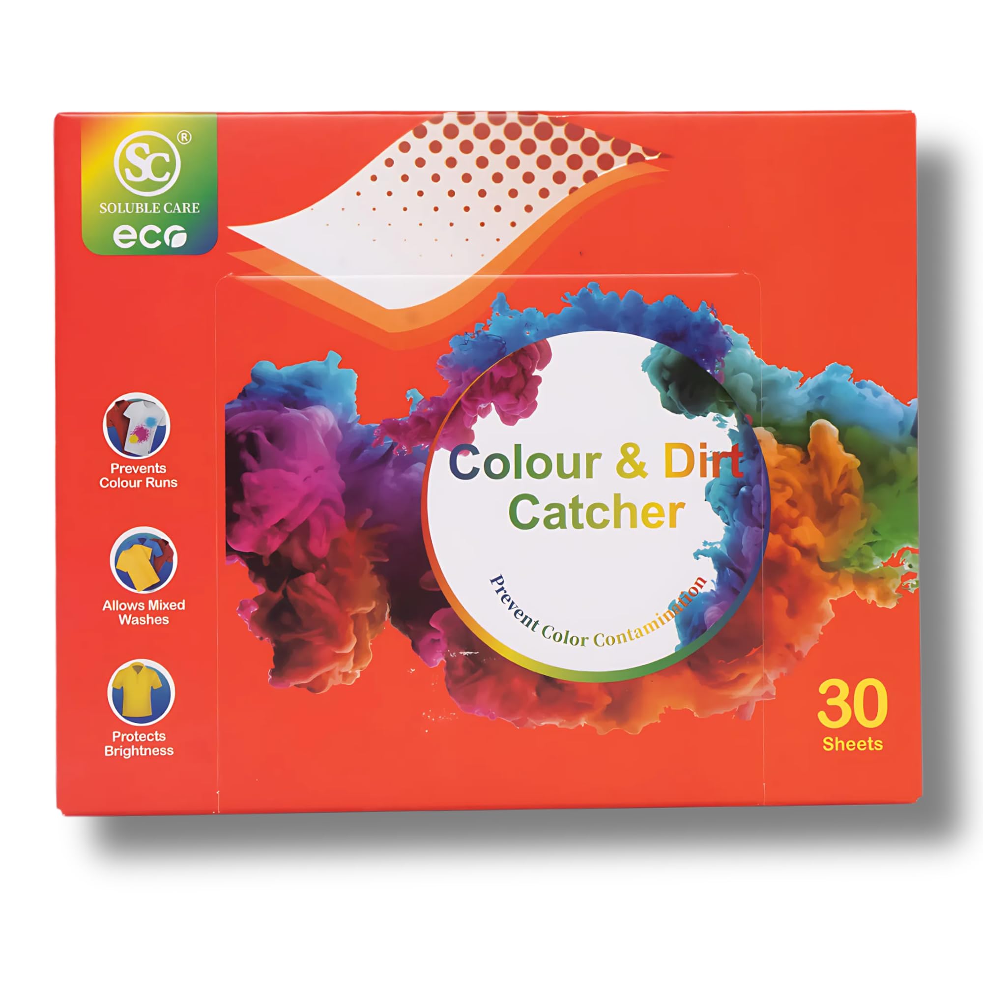 Colour & Dirt Catcher 30 Sheets, Eco-Friendly, Enhances Laundry ...