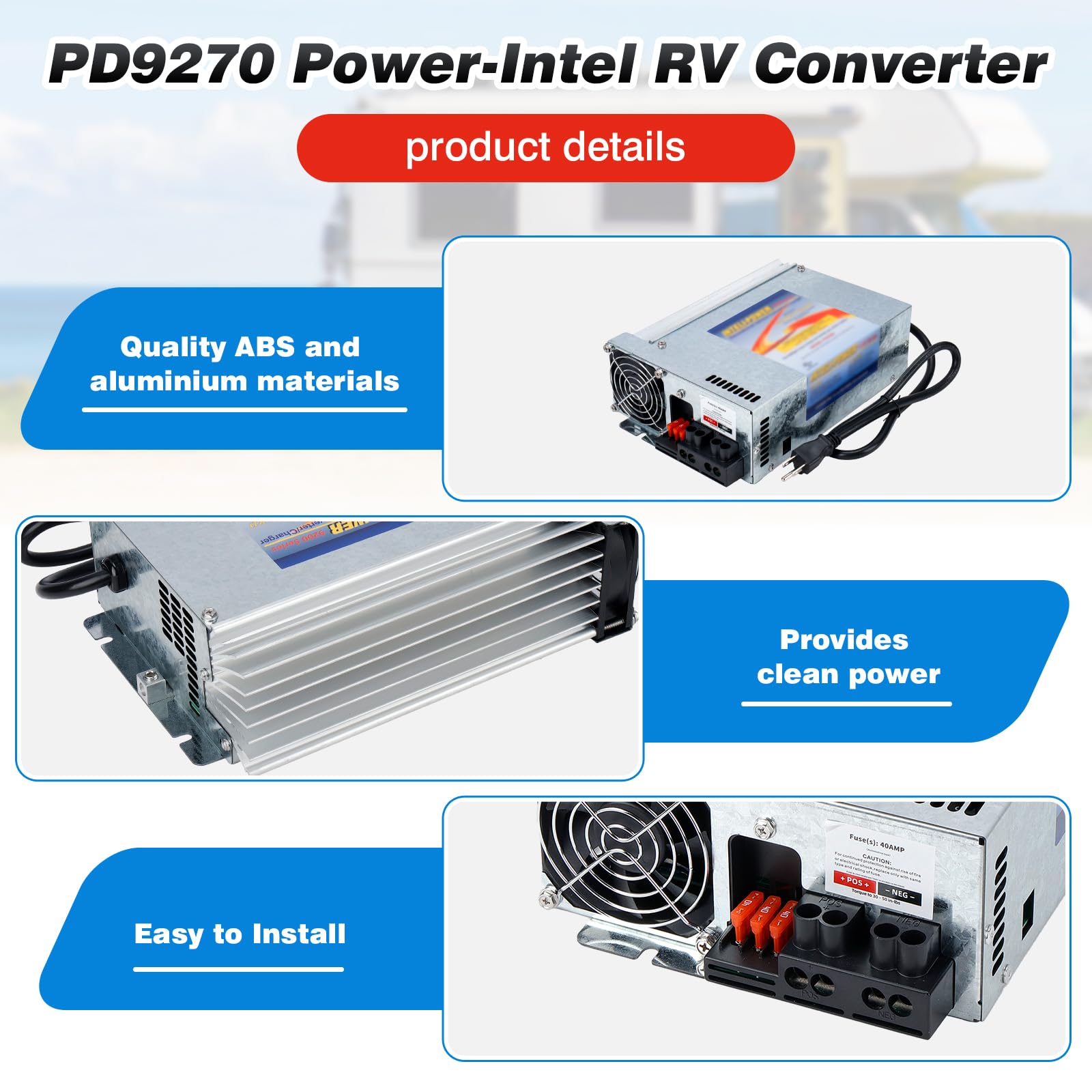 Snapklik.com : Rv Power Converter Inverter Charger 12v Rv Converter 80 ...