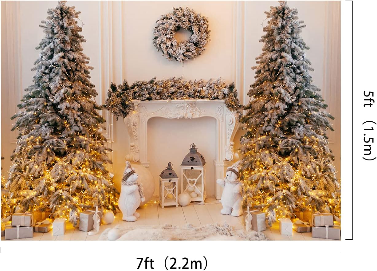 Kate Christmas Backdrop for Photography 7x5ft/2.2×1.5m Xmas Tree White ...