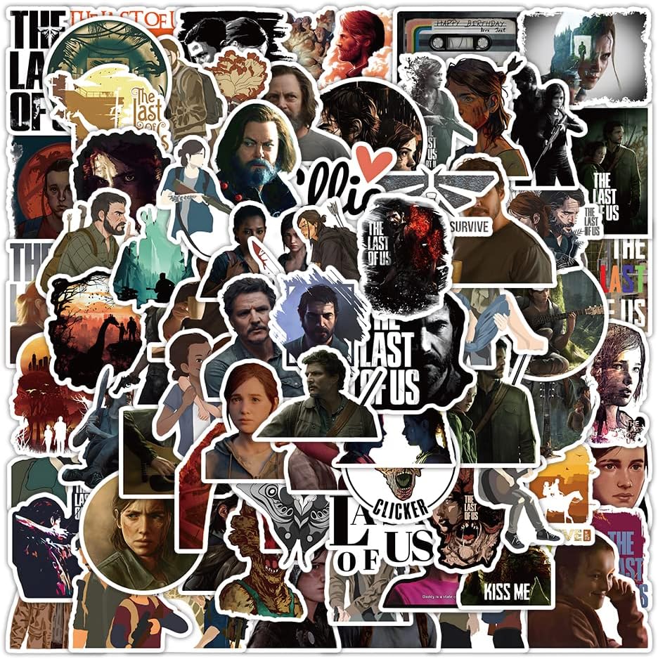 Amazon.com: Anhstks Last of Us Stickers| 104 Pack |Vinyl Waterproof ...
