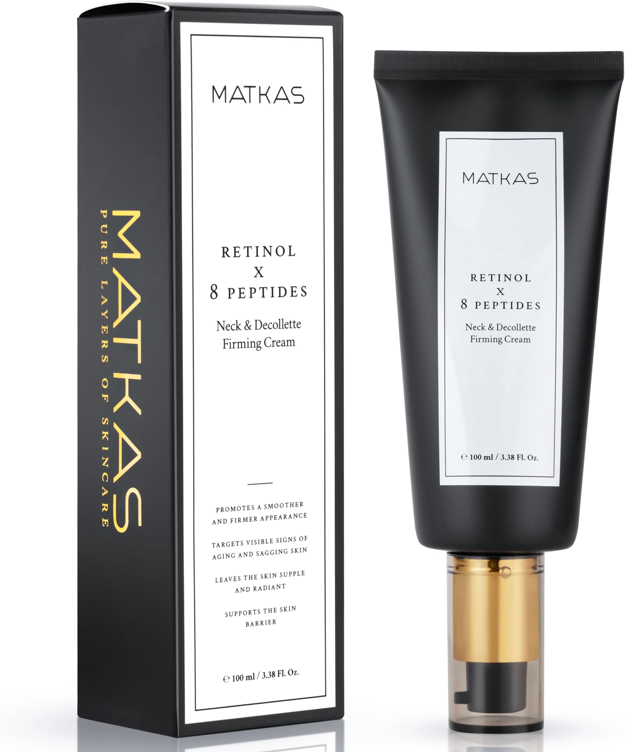 Amazon.com: MATKAS Korean Retinol Neck Firming Cream 3.38 Fl Oz - Neck ...