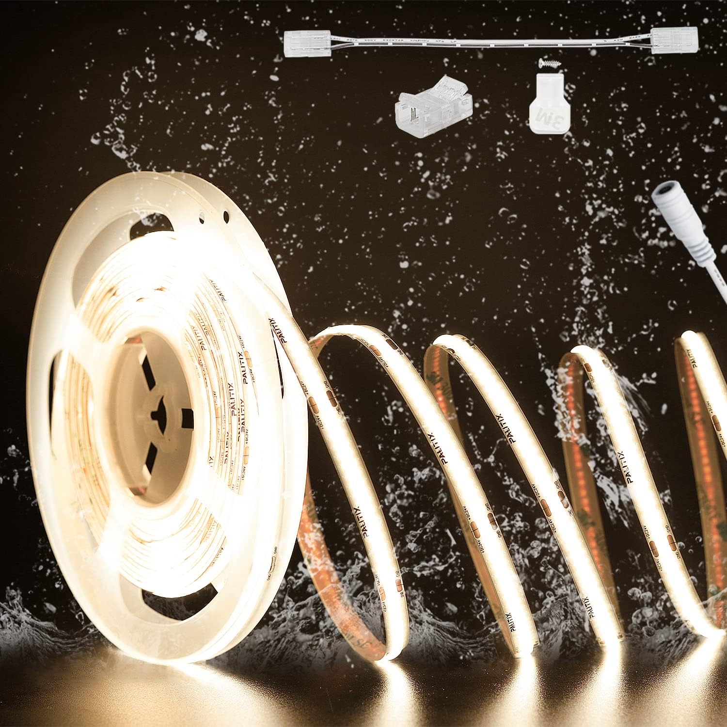 Amazon.com: PAUTIX COB LED Strip Light IP65 Waterproof 32.8ft/10m ...