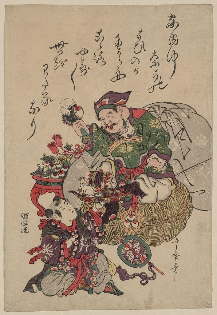 Amazon.com: Poster of historic Japanese Art: Daikokuten, one of the ...