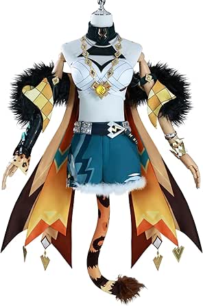 Amazon.com: Game Xilonen Cosplay Costume Female Uniform with Cloak ...