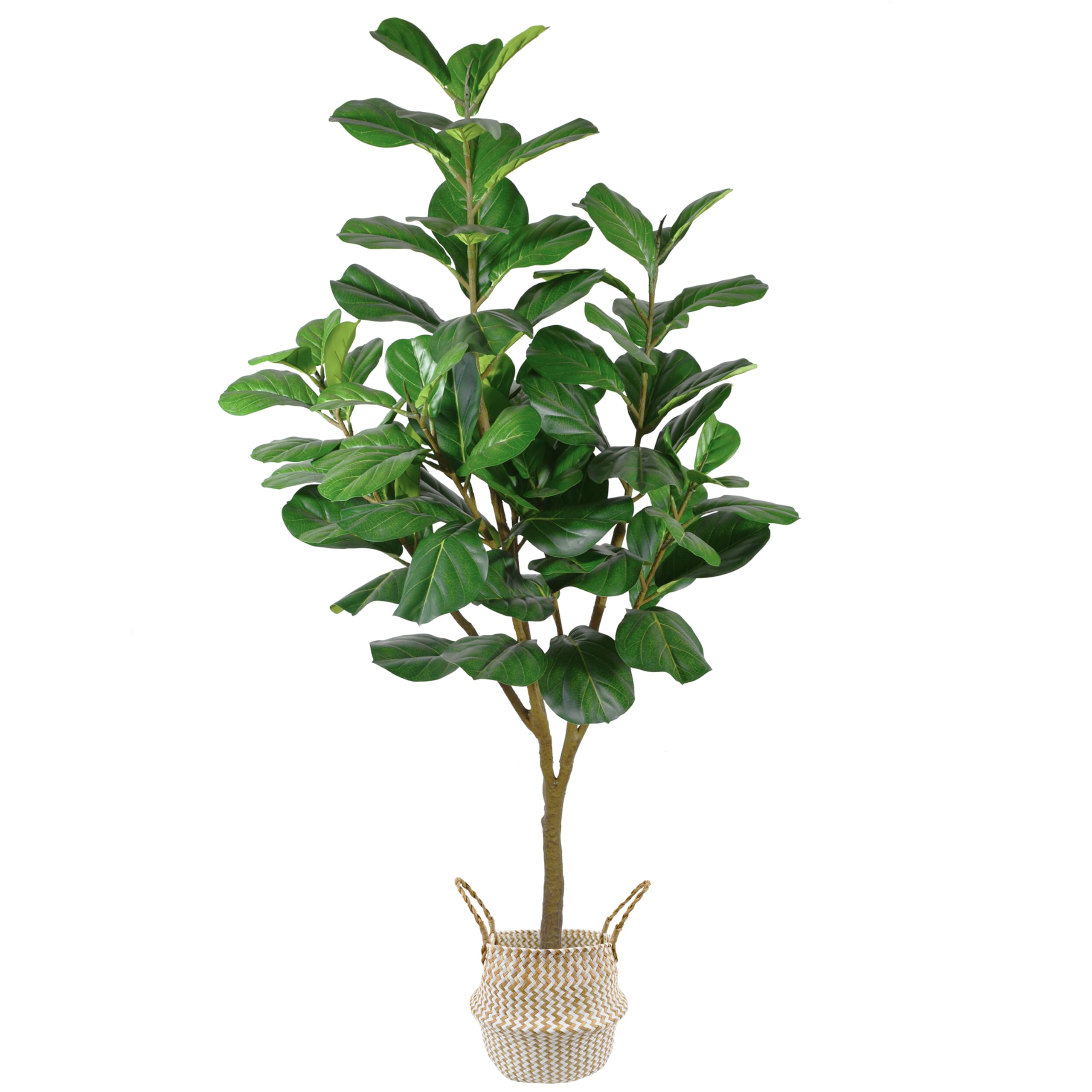 Artificial Fiddle Leaf Fig Tree 6FT(72in) Tall Faux Silk