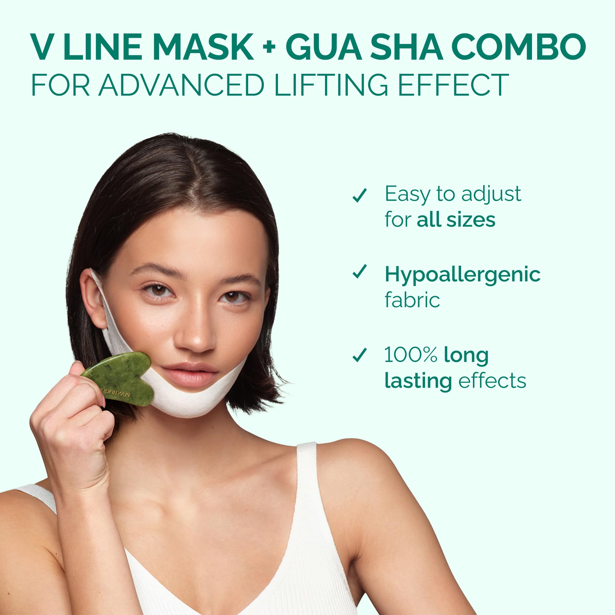Plantifique Face Mask V-Line 10 PCS with Hyaluronic Acid V Shape Face ...