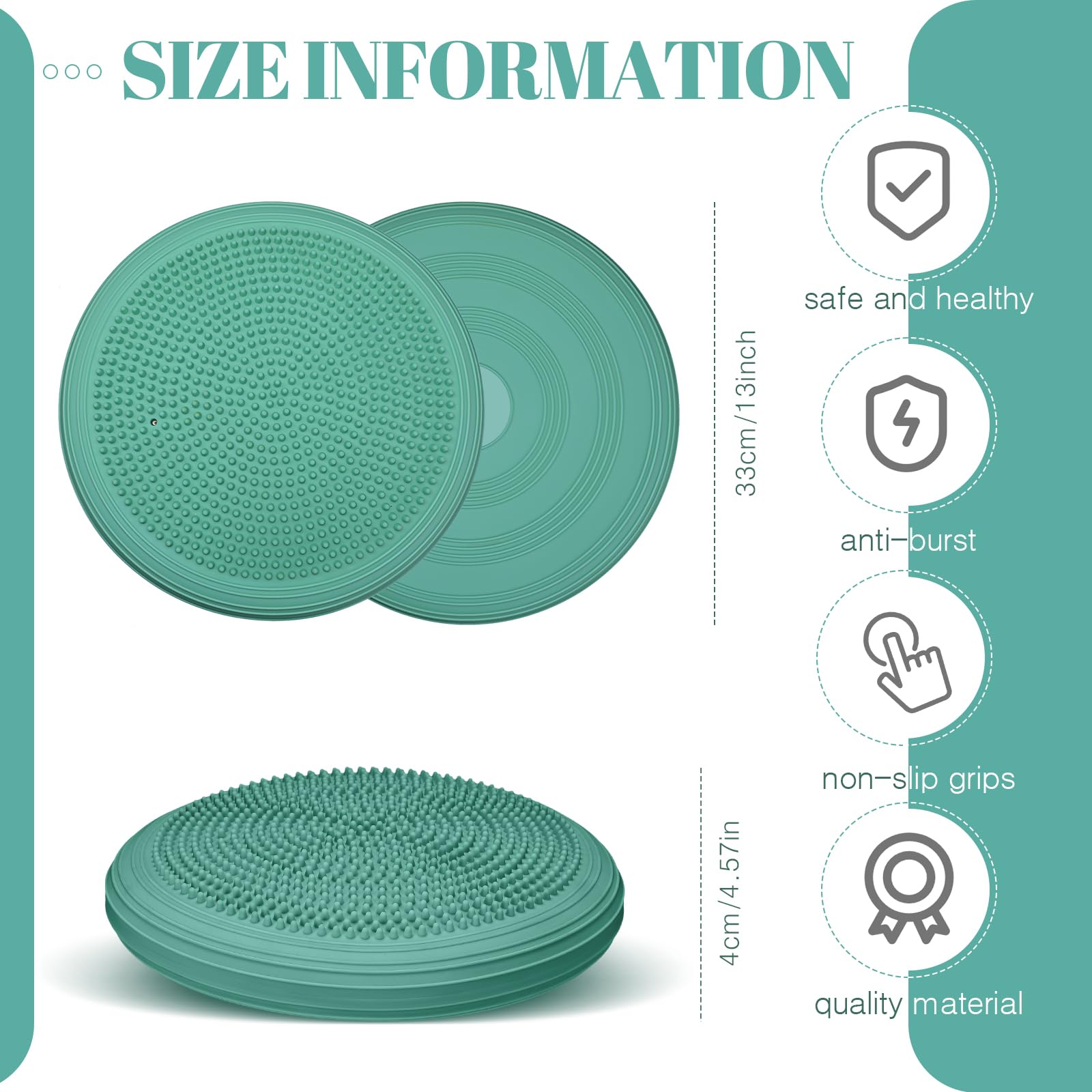 Snapklik.com : Libima 8 Pcs Wiggle Seat Inflated Wobble Cushion Sensory ...