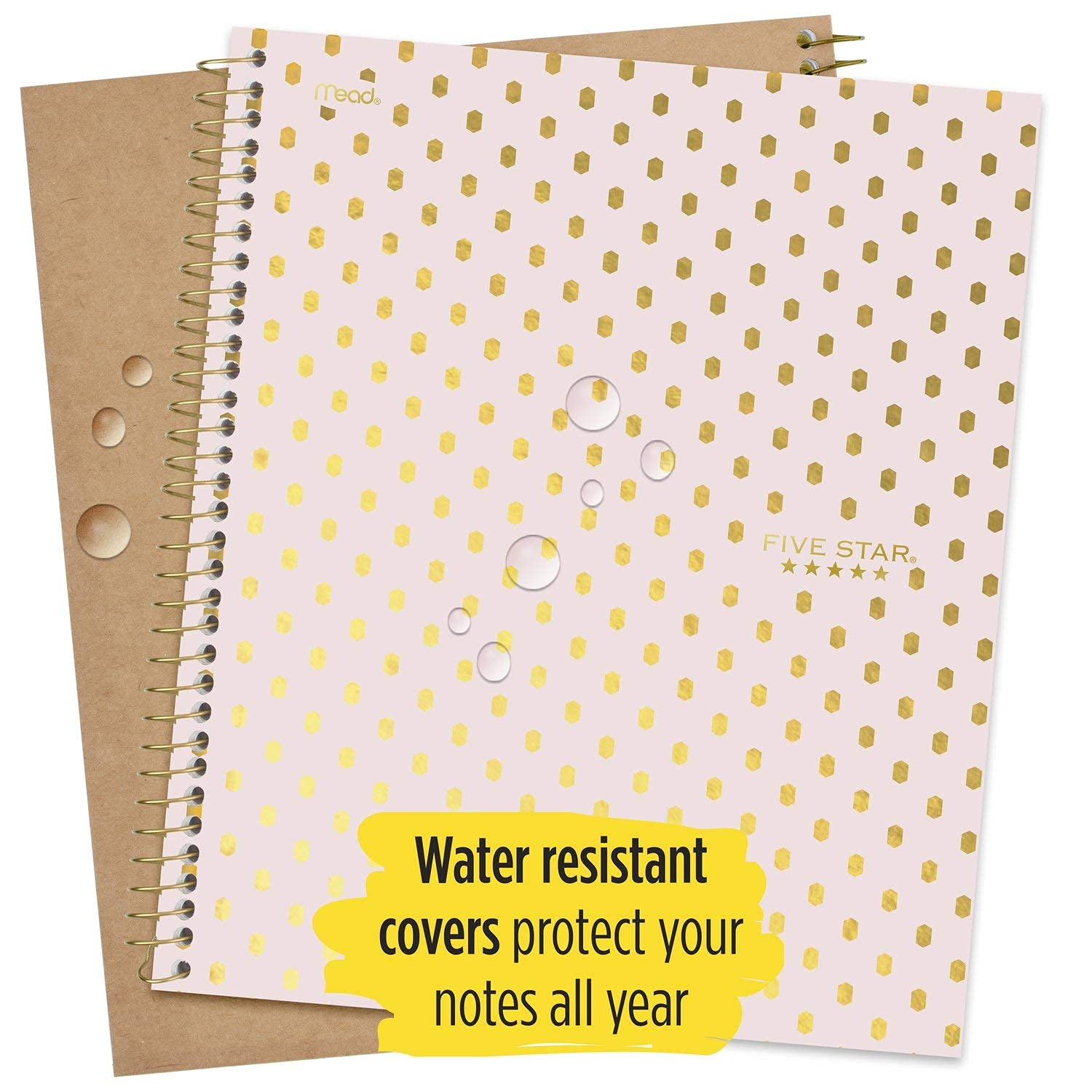 Gold 5 Star Notebook