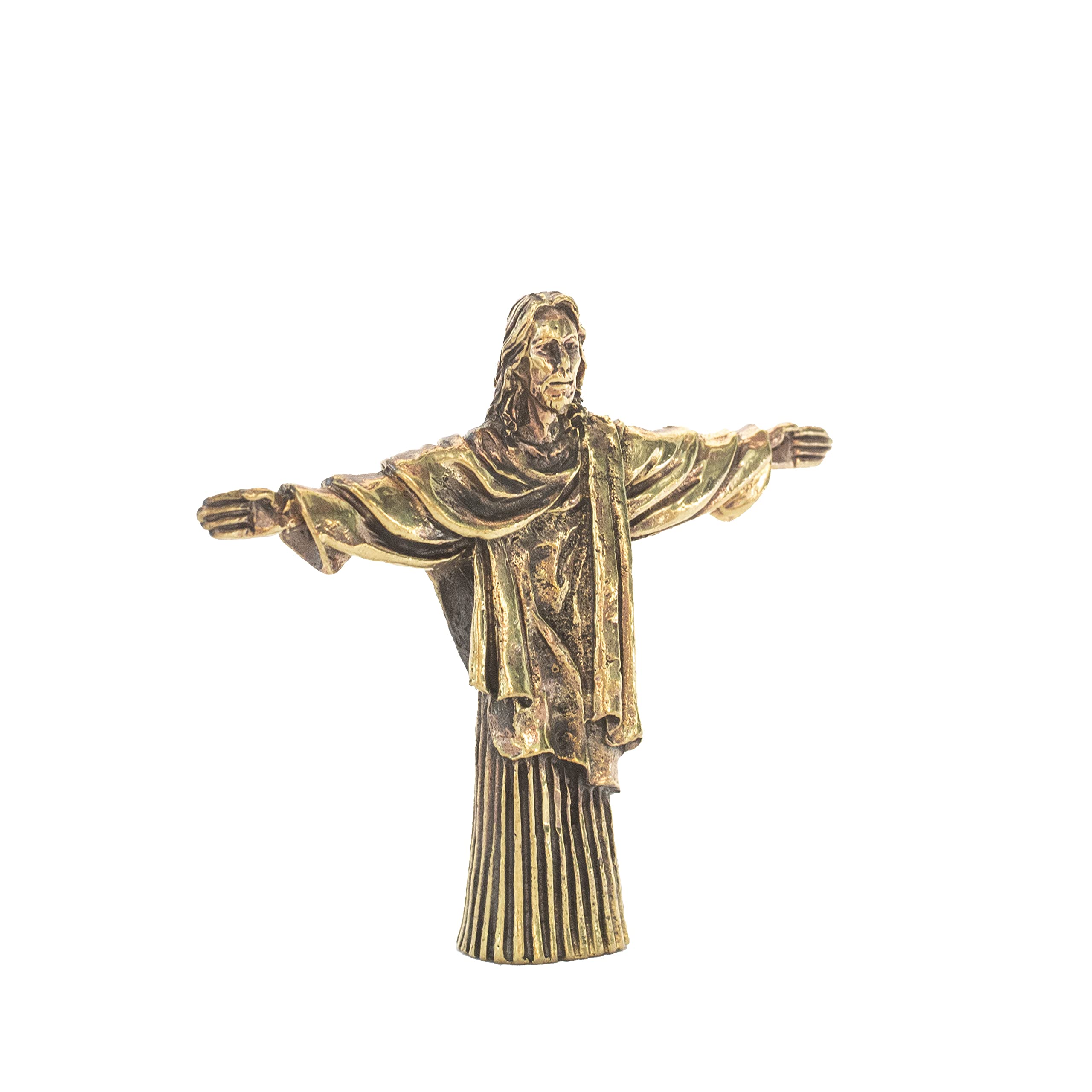 Amazon.com: Jesus Christ The Redeemer - Small Brass Statue of Jesus ...