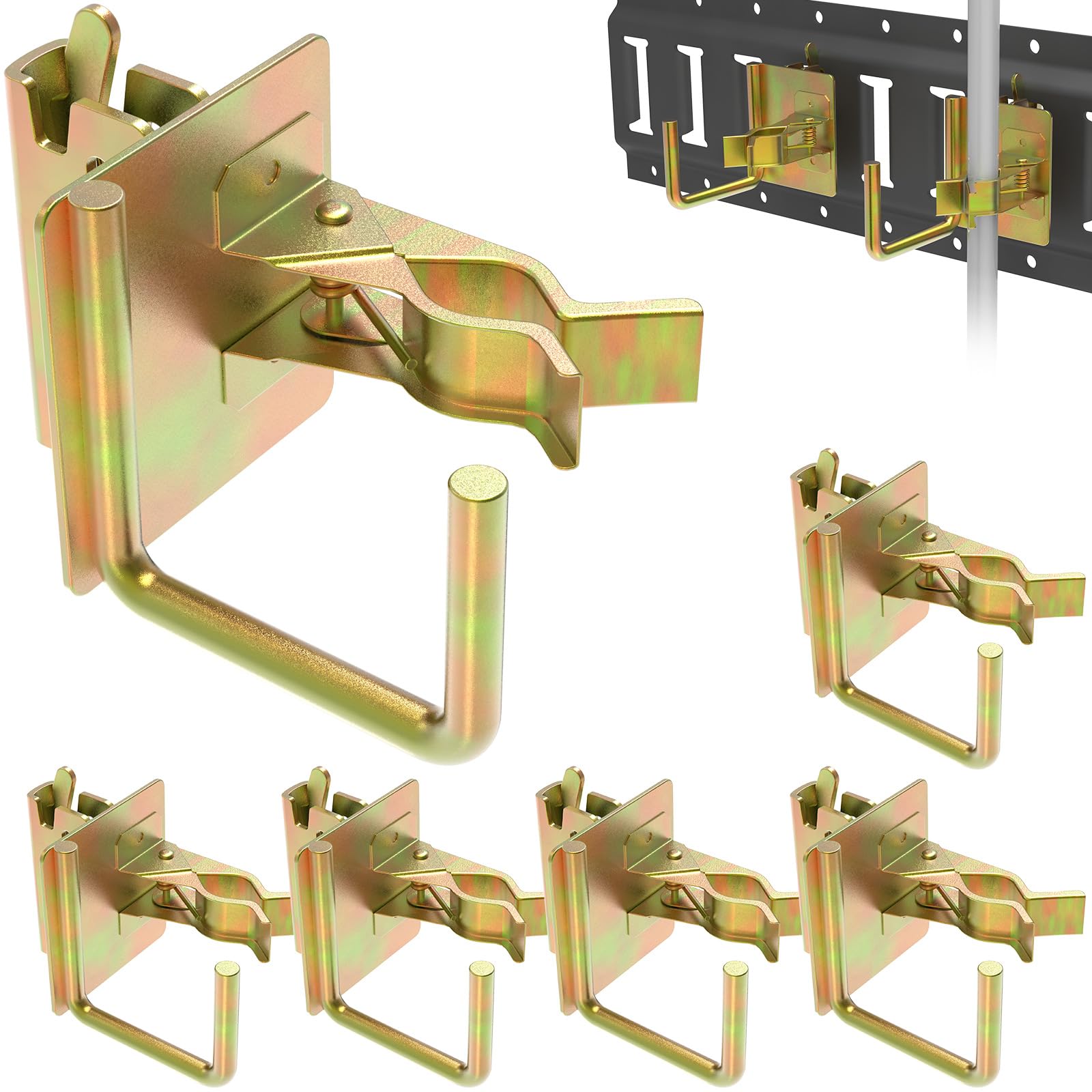 Amazon.com: ForoGore 6 Pcs E-Track Tool Holders J Hook, Zinc Coated E ...