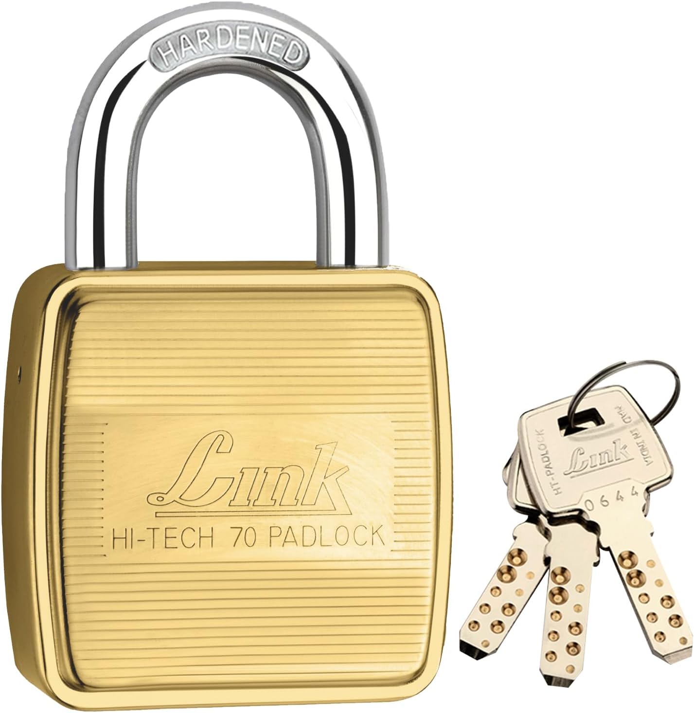 Harrison CX-3000 L/S-0596 Stainless Steel 11 Pins Padlock with 3 Keys ...