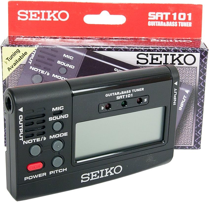 Seiko Guitar/Bass Tuner - Black : Amazon.co.uk: Musical Instruments & DJ