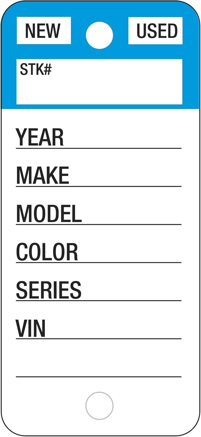 Amazon.com : SSWBasics Top Stripe Key Tag - Blue - Key Rings Included ...