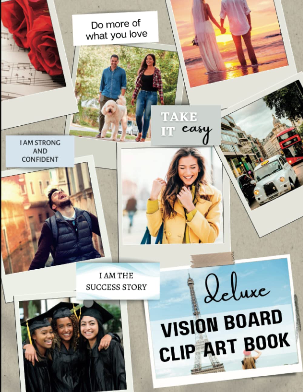 Deluxe Vision Board Clip Art Book: A Collection of 300 Colorful ...