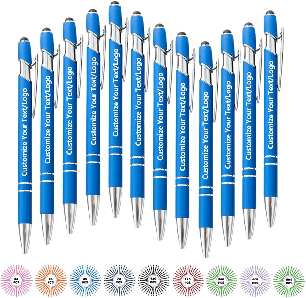 Amazon.com : JeathFea Personalized Ballpoint Pen with Name in Bulk Free ...