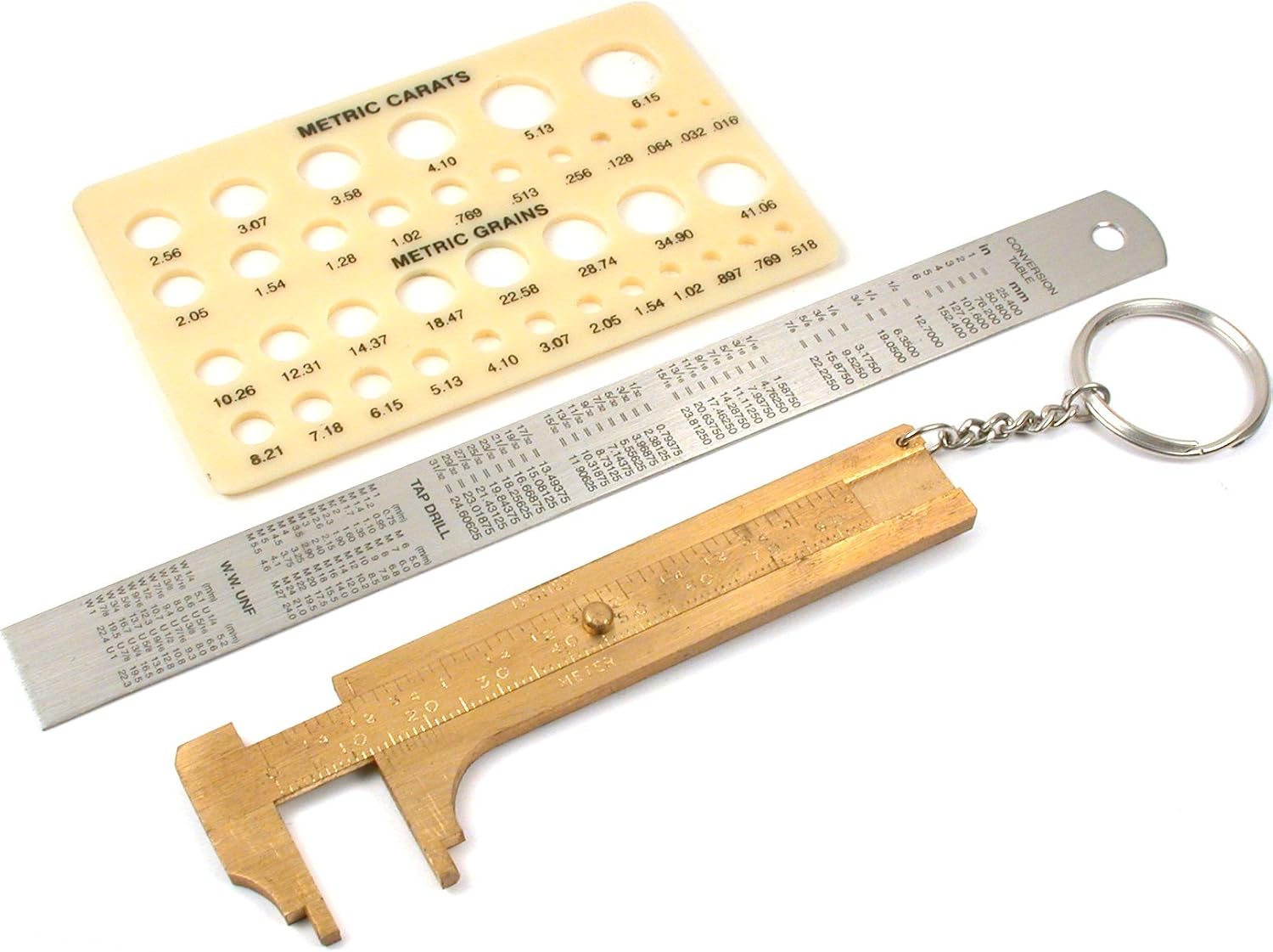 Amazon.com: 3 Jewelers Millimeter Gauge Ruler Diamond Pearl Gauge ...