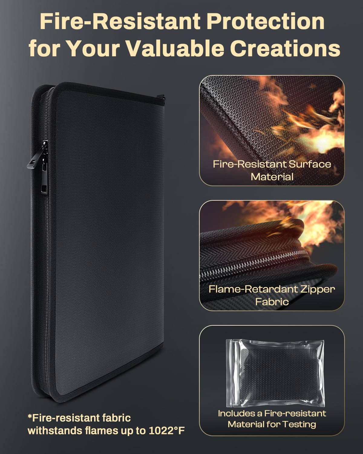 Snapklik.com : AUROTIER Fireproof Art Portfolios 11"x14" 30 Pockets ...