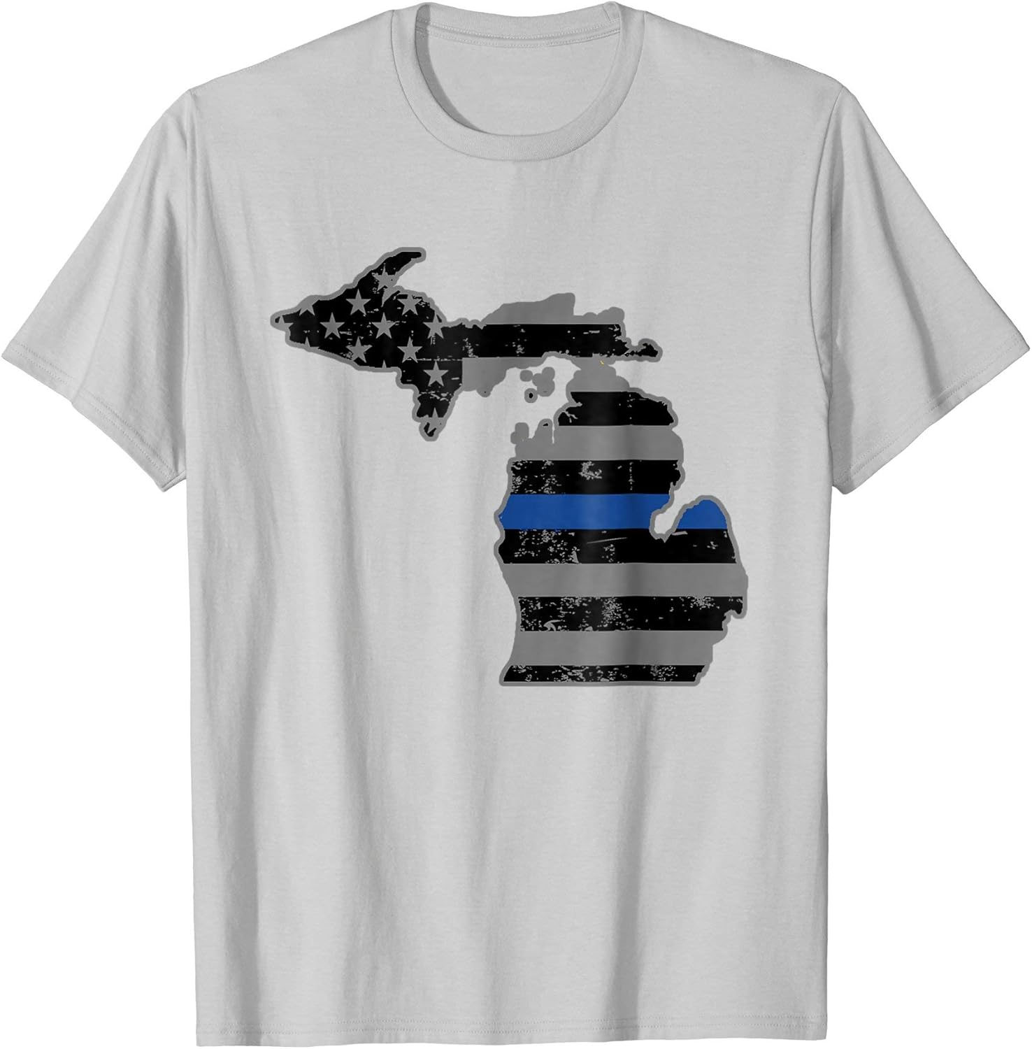 Amazon.com: Michigan State Police Detroit Police Blue Line Police Gifts ...