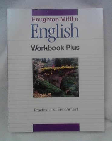 Houghton Mifflin English: Workbook Plus: Practice and Enrichment Grade 1: HOUGHTON MIFFLIN ...