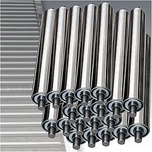 20-Pack Feed Roller Conveyor - Stainless Steel Transmission Unpowered ...