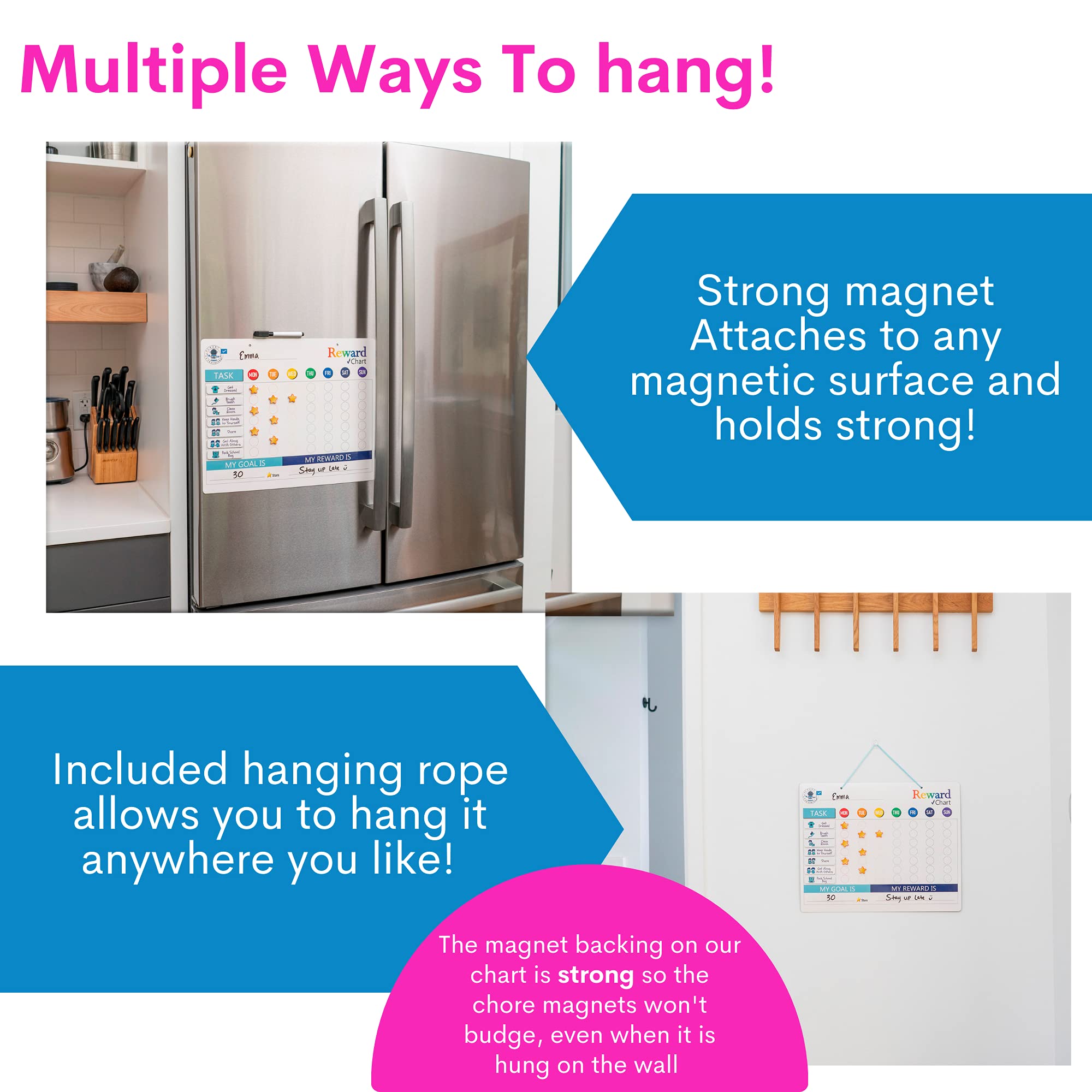 Chore Chart - Magnetic Chore Chart Attaches to Magnetic Surface or Can ...