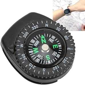 Dive Compass, Mini Wristband Compass Waterproof Scuba Diving Compass ...
