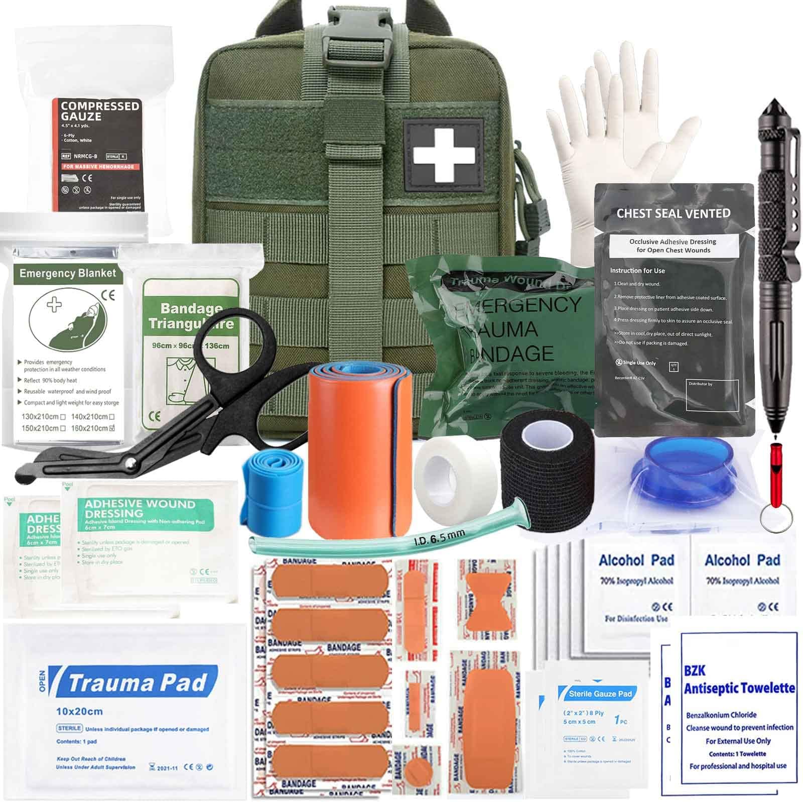 Amazon.com: Small First aid IFAK kit, Trauma Kit Military Medical First ...