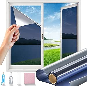 Amazon.com: One Way Window Privacy Film with Installation Tools, Heat Control 99% UV Blocking ...