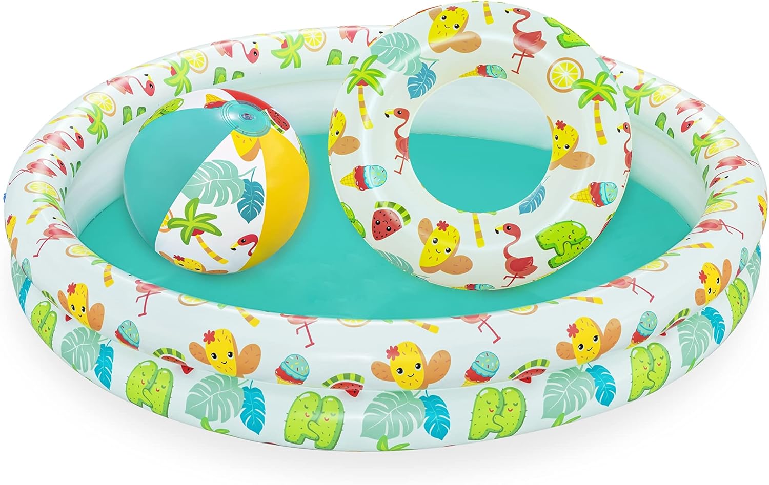 Bestway Play Pool Set | Paddling Pool with Inflatable Ball and Ring ...
