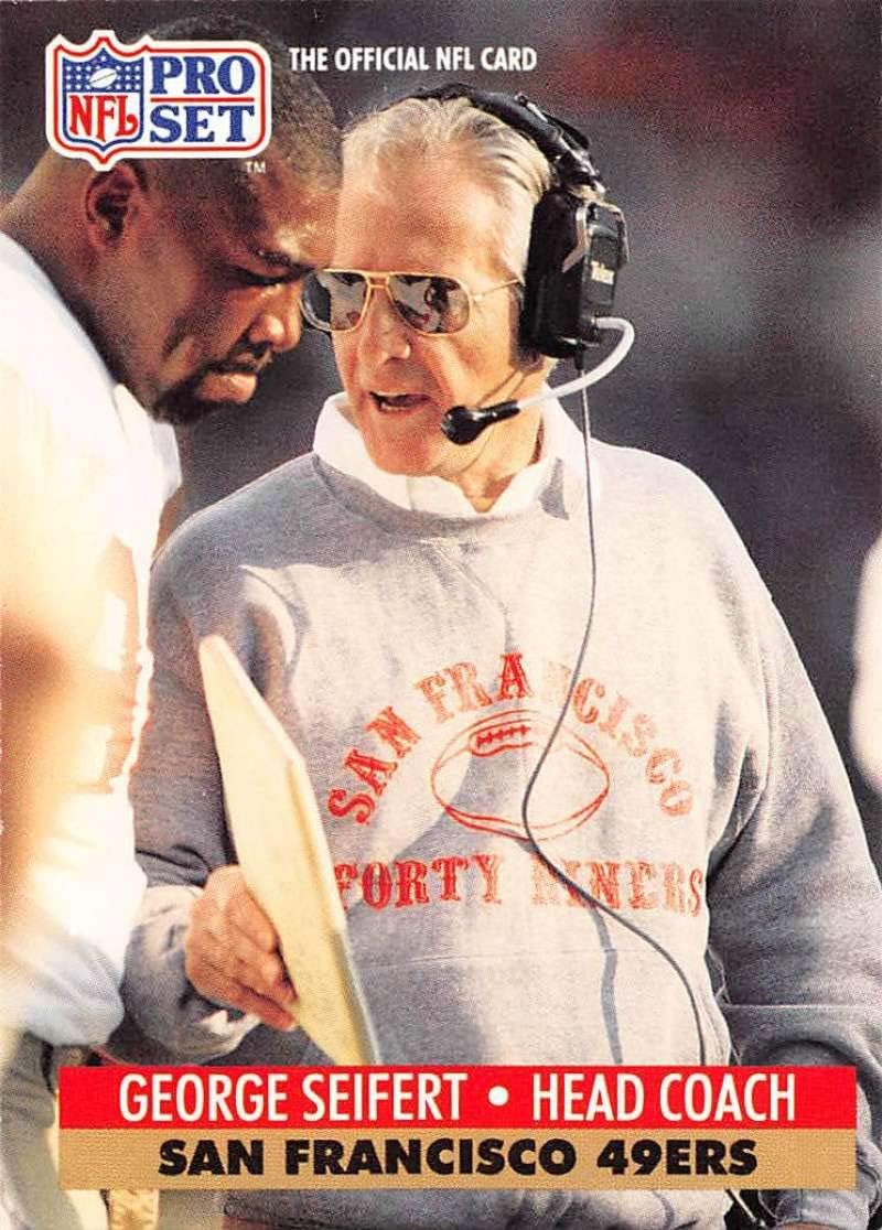 Amazon.com: 1991 Pro Set Football #297 George Seifert San Francisco ...