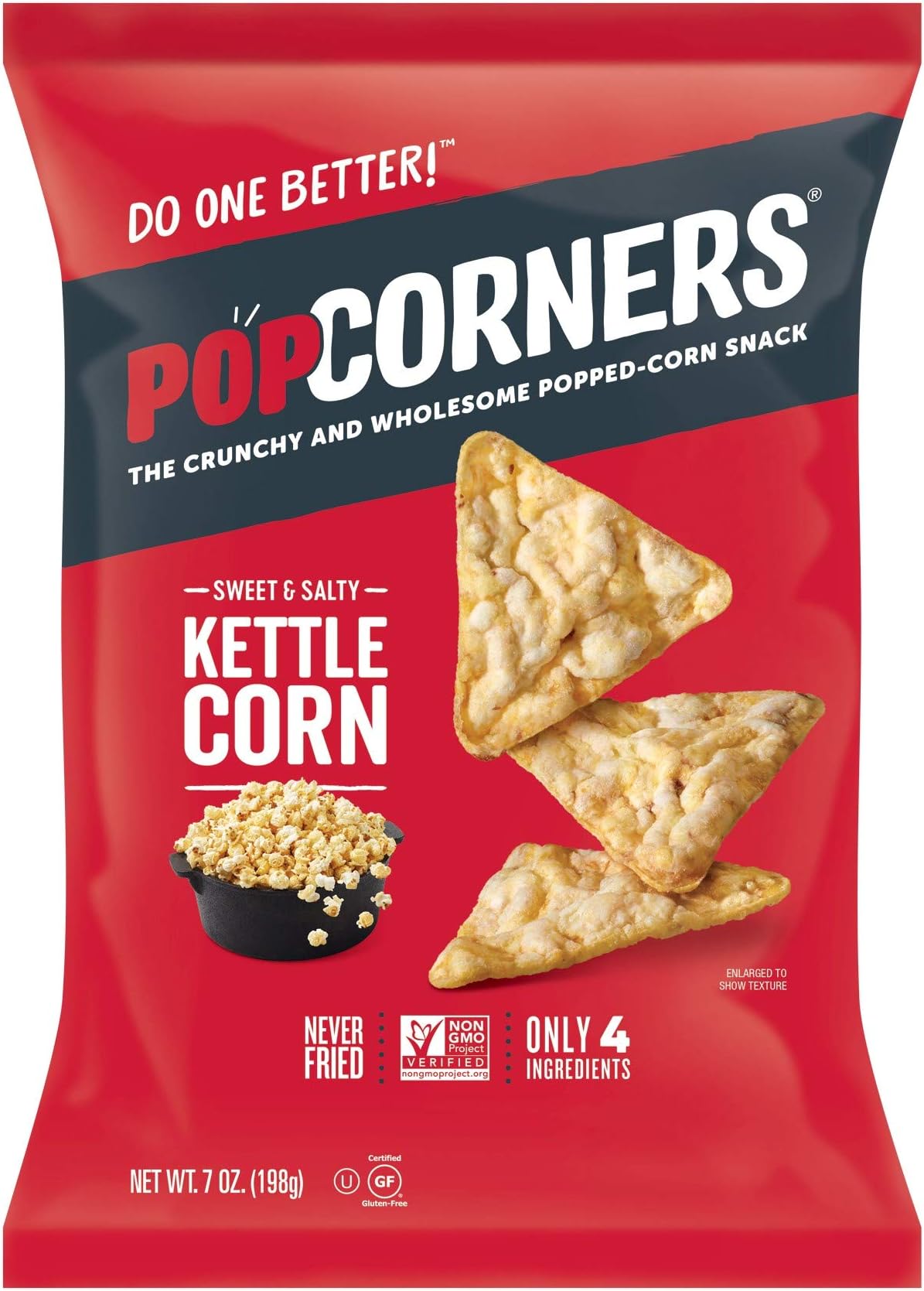 Amazon.com: Popcorners Kettle Corn Snack Gluten Free, Vegan Snack (4 ...