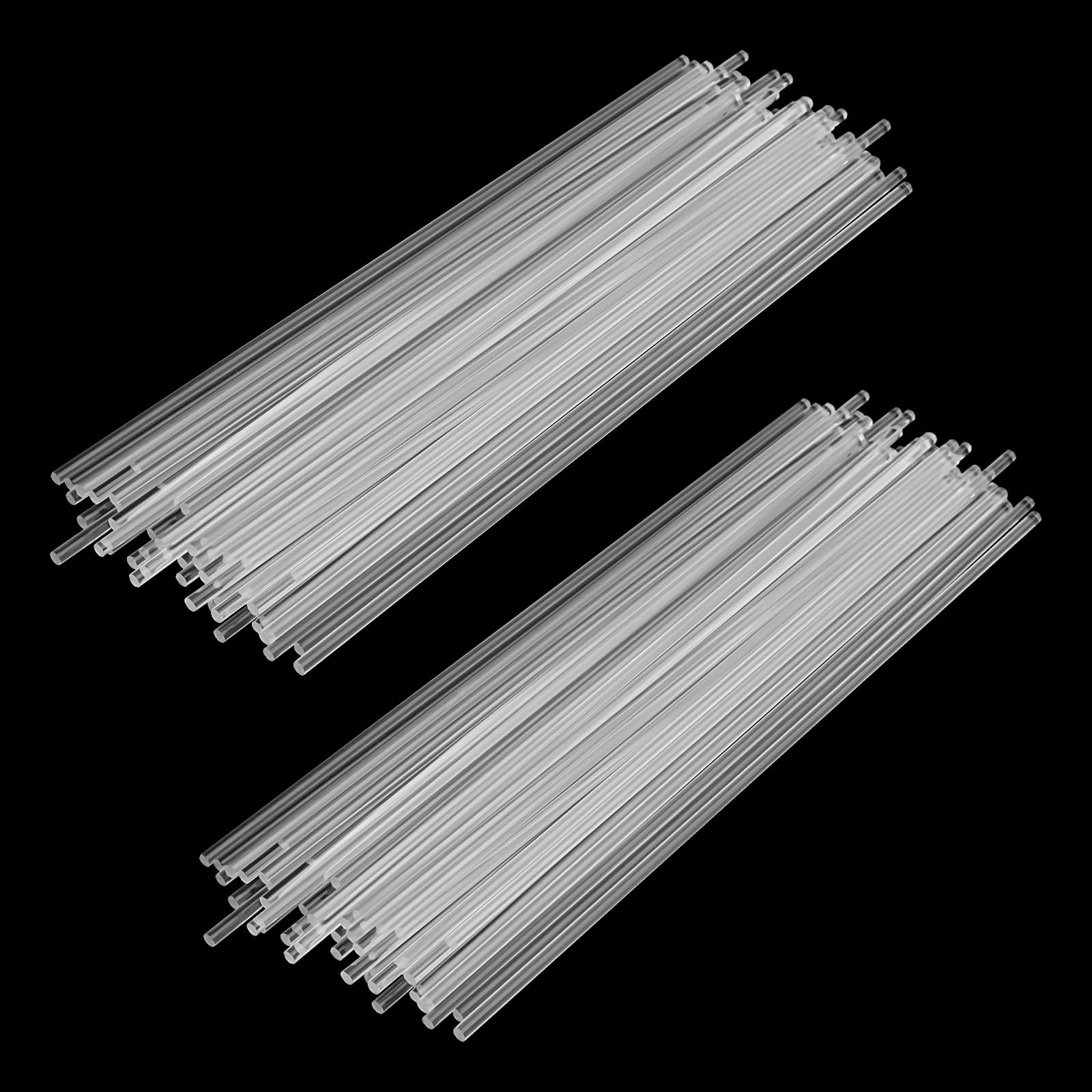Mukchap 100 Pcs 3mm X 200mm Clear Acrylic Round Rods | Desertcart INDIA