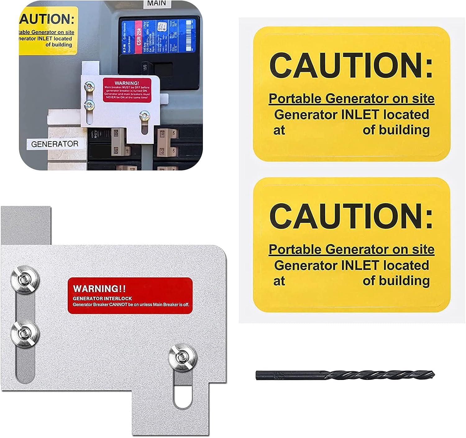 Natupal Generator Interlock Kit Compatible with Horizontal Main Cutler ...