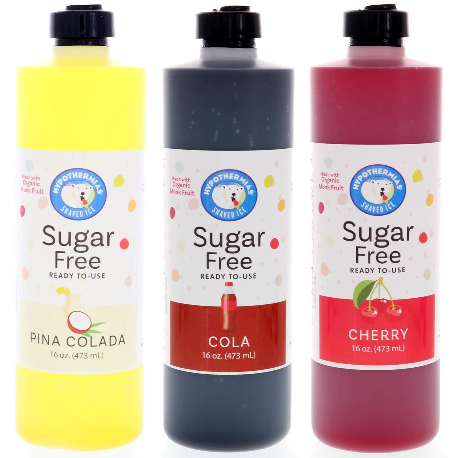 Buy SUGAR FREE Snow Cone Syrup, Diet Flavor Syrup, Icee Slushie Syrup ...