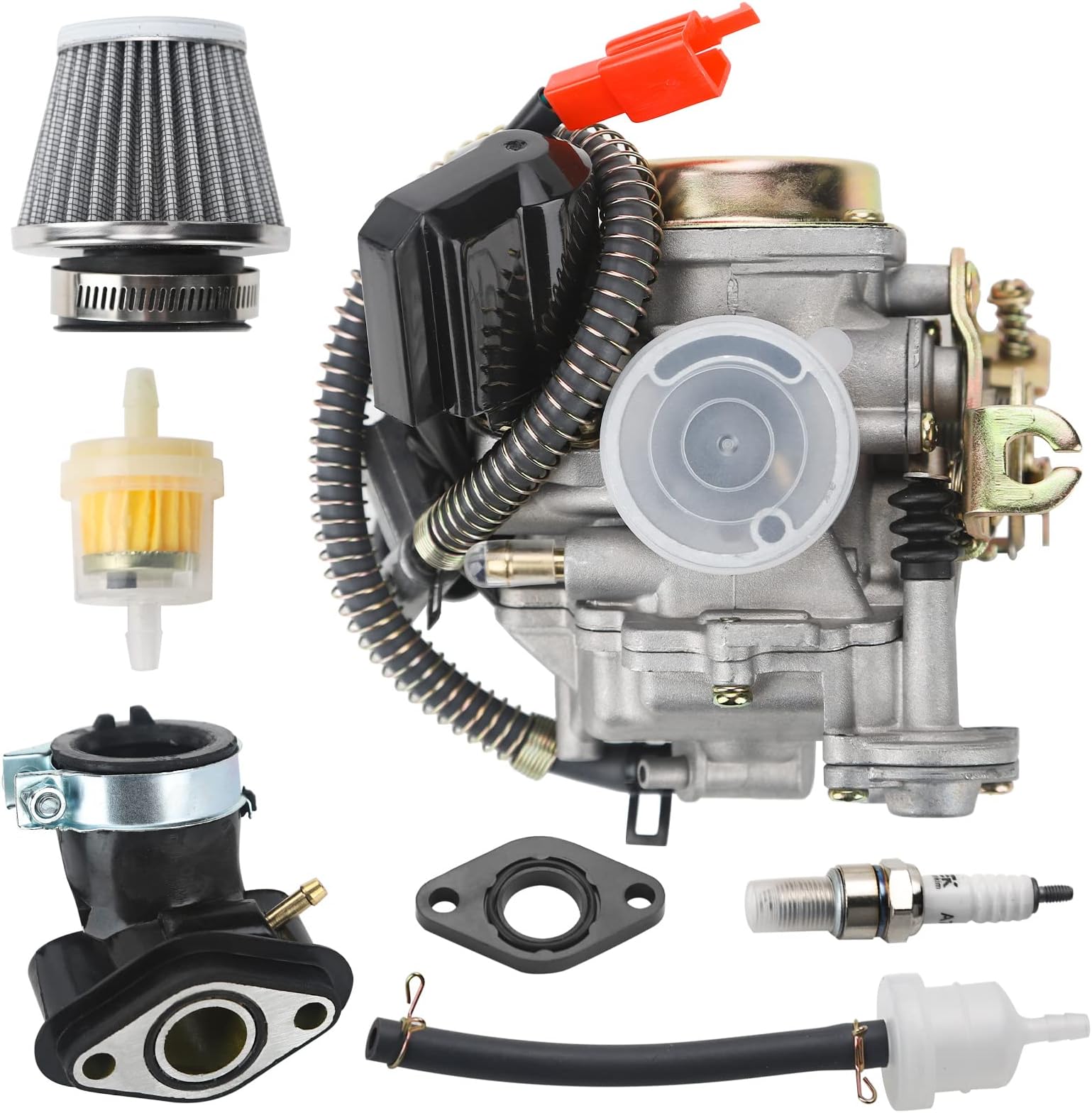 Amazon.com: GY6 50cc Carburetor For GY6 4 Stroke Engine 49cc 50cc ...