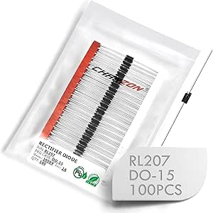 Amazon.com: (Pack of 100 Pieces) Chanzon RL207 Rectifier Diode 2A 1000V ...